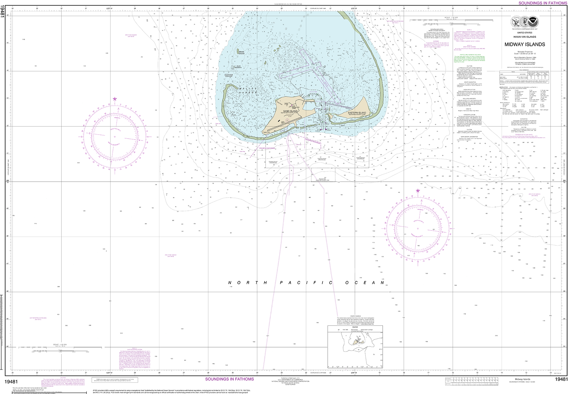 Midway Islands - 19481 – Indestructible Maps