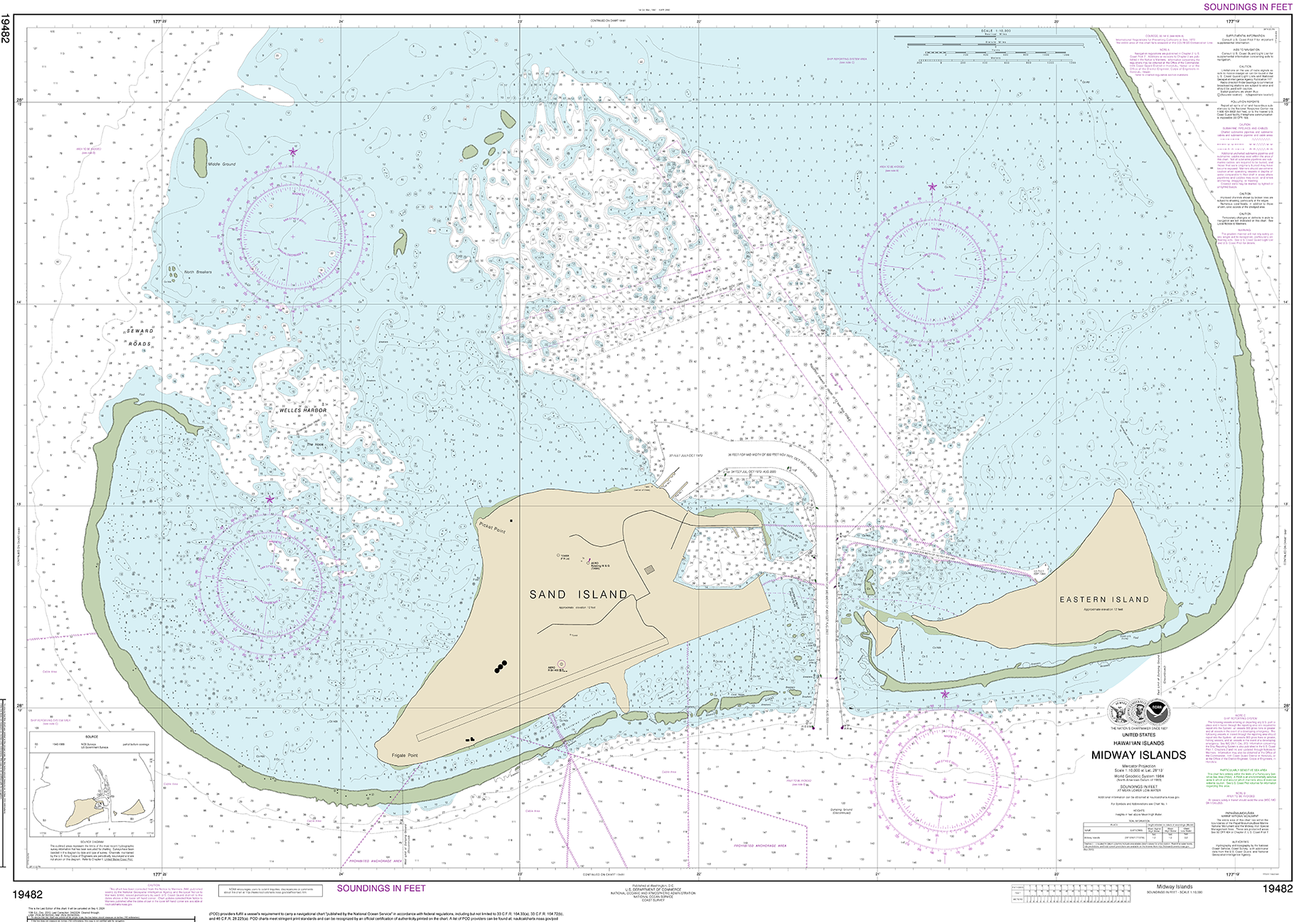 Midway Islands - 19482 – Indestructible Maps