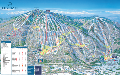 Okemo Ski Map – Indestructible Maps