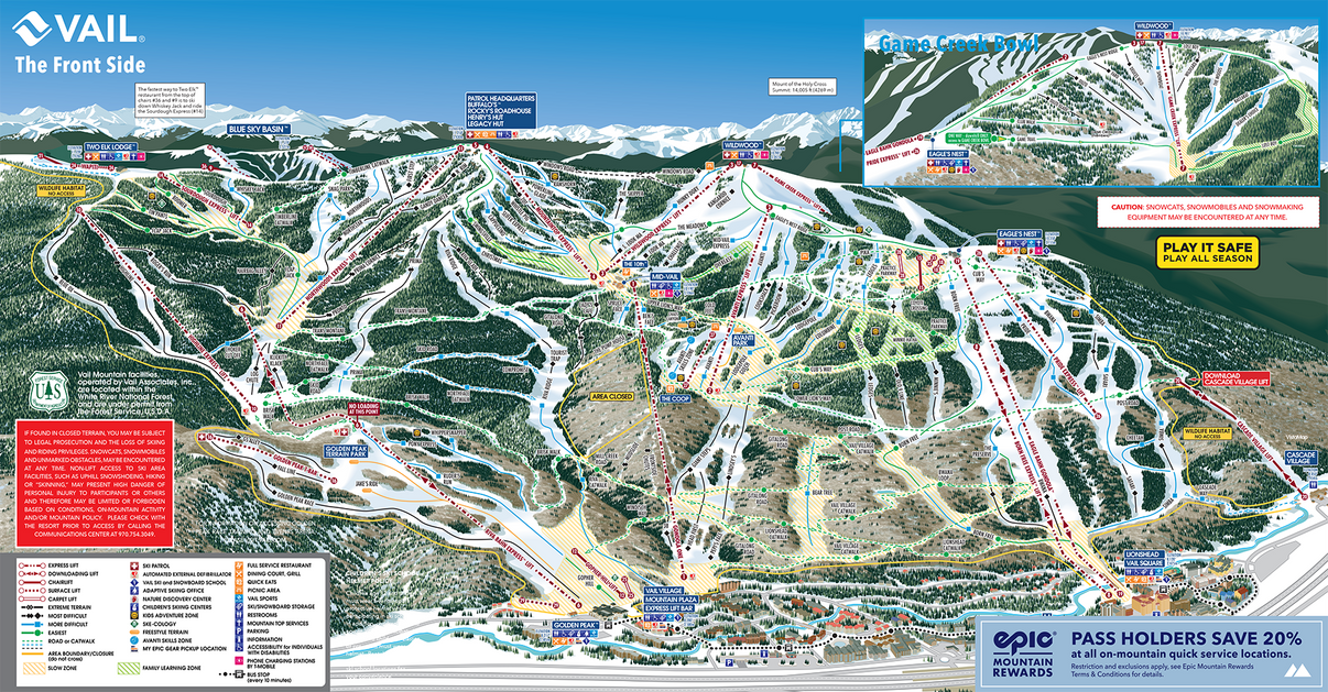 Vail Ski Map – Indestructible Maps